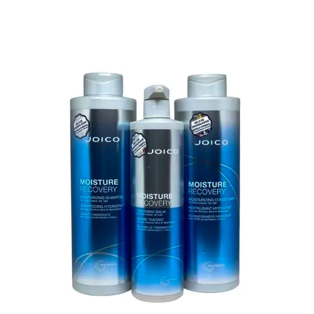 Kit Joico Shampoo Conditioner Balm Moisture Recovery Complete Treatment ...