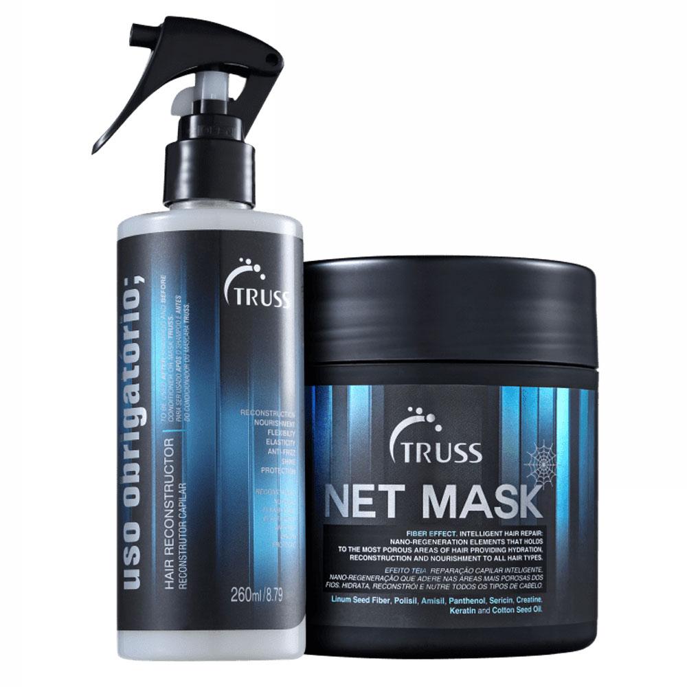 Kit Truss Hair Reconstructor Net Mask Uso Obrigatório Nourishment To ...